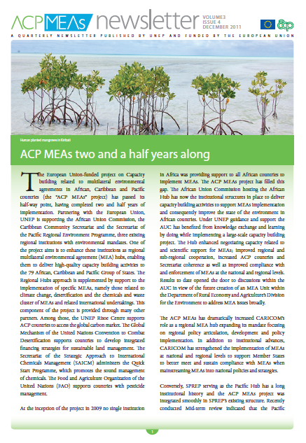 ACP MEAs Newsletter Reflects on Progress to Date – SDG Knowledge Hub